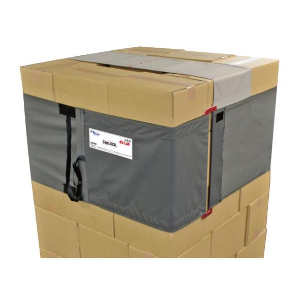 ●1人作業30秒の高速装着。(1)トップブリッジ天板を用いて積荷にかけることで一人で容易に作業することが可能です。センターマークを目印にすることで装着時に位置の固定をサポート。(2)フラットバックル3mmの薄さで荷物を傷つけない安心設計。(...