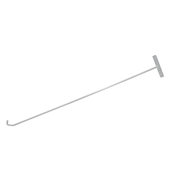 ●支柱が貫通して強度アップ！●当社オリジナルの先端1本爪タイプ！●先端を丸くし安全性を重視また、荷物への傷つけ削減。●従来品より柄が長く、腰への負担も軽減。●全長：1000mm●材質：スチール（メッキ）●横向きフック●1本爪タイプ●自重：0...