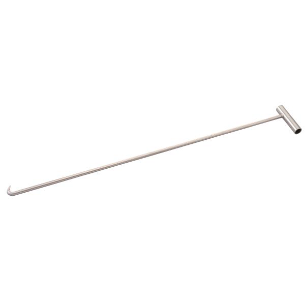 ●支柱が貫通し強度UP●ステンレスSUS304仕様で錆びにくい●握り部分をオフセットしたので引っ張りやすい●食品関係輸送に、特にオススメです。●長さ：900mm●材質：ステンレス(SUS304)●仕様：横向きフック●サイズ：軸径φ10ｍｍ、...