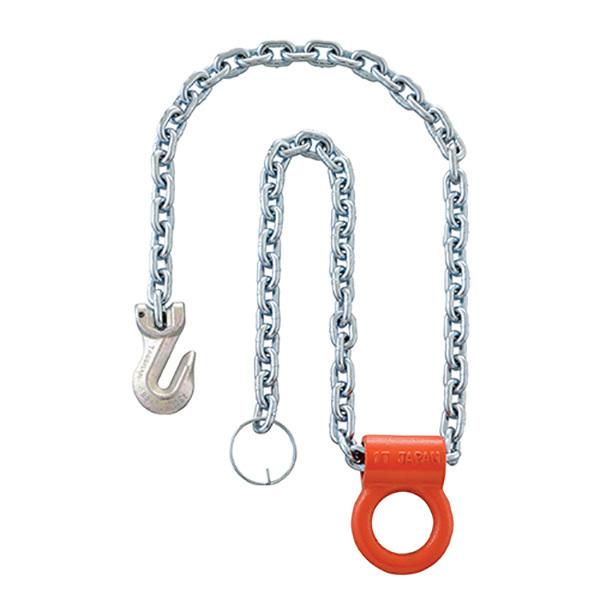 ●工場や倉庫の天井梁に引っ掛けてチェーンブロックを吊るしたり、柱に取付けてレバーホイストで横引きするときに、吊り代が常に最短に調節できます。●使用荷重：1ton●サイズ：外径φ77×内径φ45×高さ102mm●チェーン長さ：1.3m●材質：...