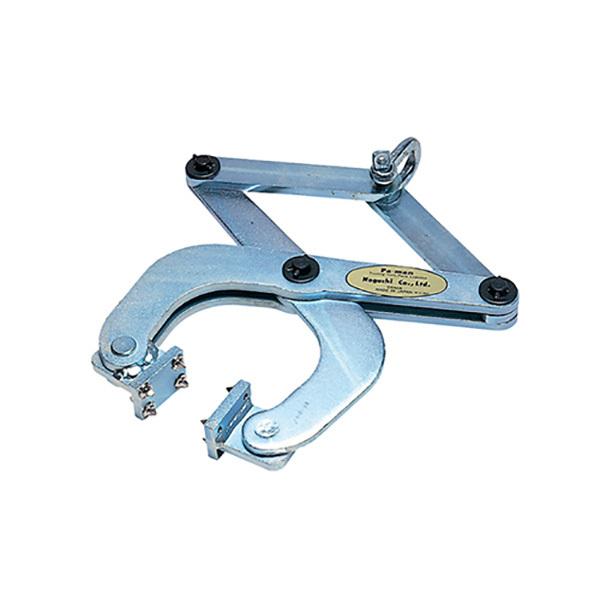 ●木製パレットを箱車の奥から引き出すのに便利！●能力：1ton●サイズ：巾300×長さ390×高さ100mm(伸ばした状態)●材質：スチール●口の開き：100mm●爪部最大厚み：37mm●自重：5.8kg※パレットの脚の高さを確認してくださ...