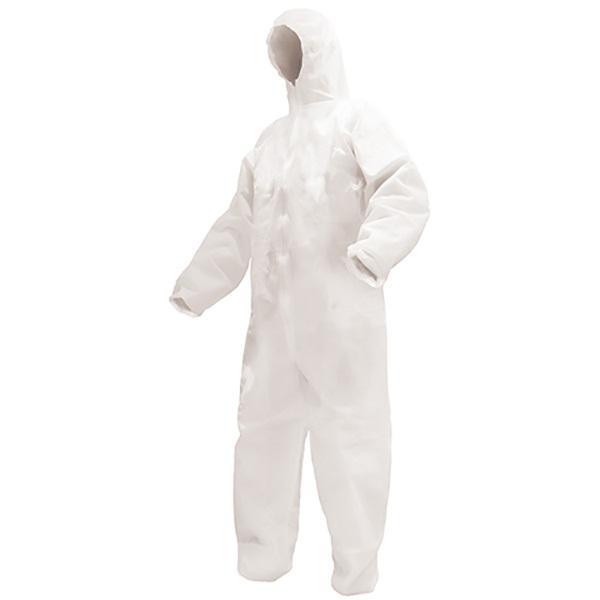 ●整備や塗装、また清掃作業に！●厚地で丈夫。通気性のよい不織布つなぎ。●使い捨てタイプですが状態によって2〜3回洗濯できます。※中性洗剤で手洗いし、陰干ししてください。●有毒ガスが出ないので、焼却可能。●サイズ：適応身長/180〜190cm...