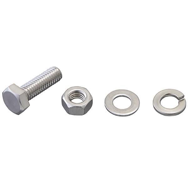 ●便利でお得なセット品！●マーカーステーの取付などに。●サイズ：M8●長さ：25mm●材質：ステンレス●ねじ経(mm)：φ8●ピッチ(mm)：1.25●入数：4セット入り●自重：0.1kg※1ヶでの販売はできません。