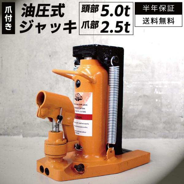 わずか約16mmの低い隙間から重量物を持ち上げられる、爪付き油圧式ジャッキです。頭部と爪部の2WAY構造により、作業内容や設置環境に応じた使い分けが可能です。油圧式のため、少ない力で安定した持ち上げができ、1〜2mm単位の微調整にも対応。精...