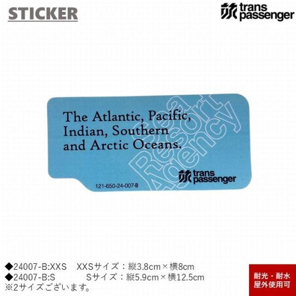 オリジナルブランド「trans passenger」よりステッカーが登場！トランクはもちろん、車・バイク・スマホなどサイズや用途に合わせて貼ることができます。耐光・耐水素材なので、屋外でもご使用いただけます◎「トランスパッセンジャー」旅や自...