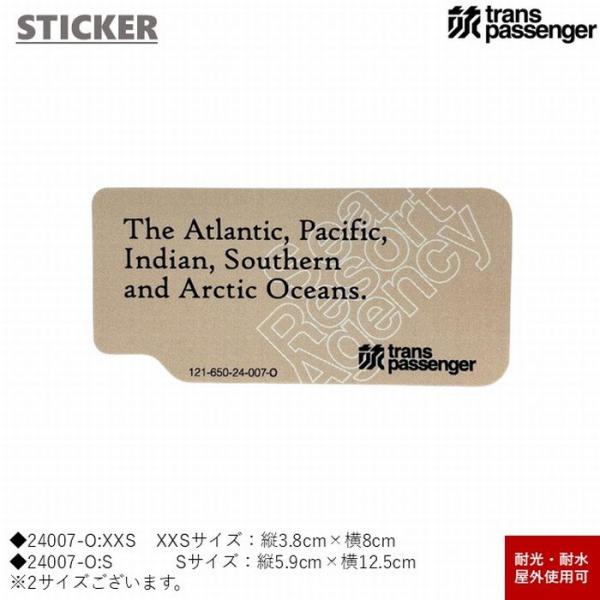 オリジナルブランド「trans passenger」よりステッカーが登場！トランクはもちろん、車・バイク・スマホなどサイズや用途に合わせて貼ることができます。耐光・耐水素材なので、屋外でもご使用いただけます◎「トランスパッセンジャー」旅や自...