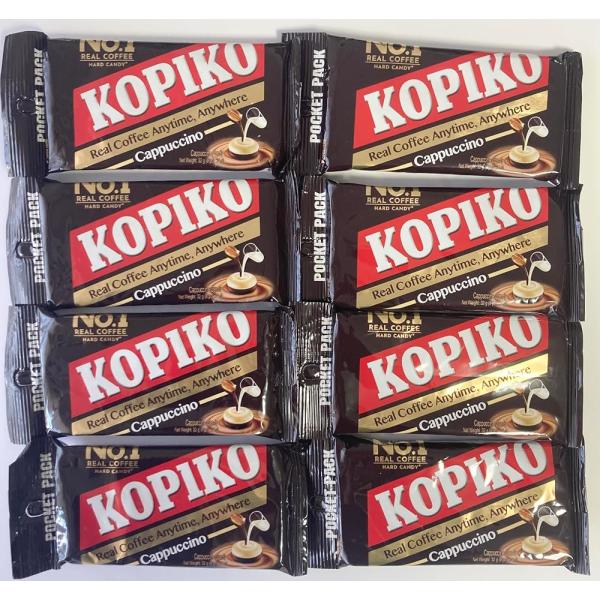「商品情報」商品の説明コーヒー好きの方に最適な、深いコーヒーの風味が楽しめるKOPIKOキャンディーです。リッチで濃厚なコーヒーの味わいが、一粒一粒に凝縮されています。キャンディーの中心部までコーヒーの香りと味わいが行き渡り、本格的なコーヒ...