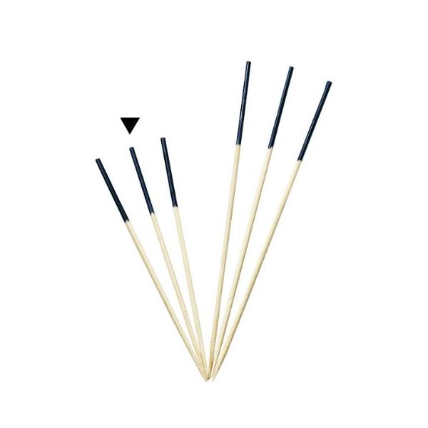 勘定串 紺（1色）　9cm◇持ち手にアクセントの色を施したシンプルで洒落た飾り串です。◇竹串はシンプルなスタンダードモデルの丸串から料理に合わせた様々な形状の串があります。◇創作に最適ななカタチで、機能性に優れた実用的な竹串です。◇竹100...