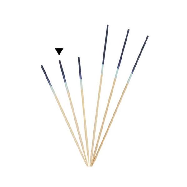 勘定串 紺/水（2色）　9cm◇持ち手にアクセントの色を施したシンプルで洒落た飾り串です。◇竹串はシンプルなスタンダードモデルの丸串から料理に合わせた様々な形状の串があります。◇創作に最適ななカタチで、機能性に優れた実用的な竹串です。◇竹1...