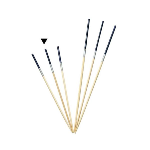 勘定串 紺/銀（2色）　9cm◇持ち手にアクセントの色を施したシンプルで洒落た飾り串です。◇竹串はシンプルなスタンダードモデルの丸串から料理に合わせた様々な形状の串があります。◇創作に最適ななカタチで、機能性に優れた実用的な竹串です。◇竹1...
