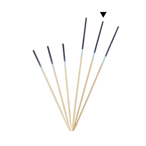 勘定串 紺/水（2色）　12cm◇持ち手にアクセントの色を施したシンプルで洒落た飾り串です。◇竹串はシンプルなスタンダードモデルの丸串から料理に合わせた様々な形状の串があります。◇創作に最適ななカタチで、機能性に優れた実用的な竹串です。◇竹...