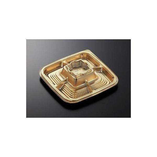 デリデコ◇蓋が高くドーム状なので三次元的な盛り付けが可能です！◇売り場で圧倒的な存在感を演出します。●レンジ不可●素材：HIPS●耐熱温度：９０℃●サイズ：２３５×２３５×５８mm●入数：２０枚