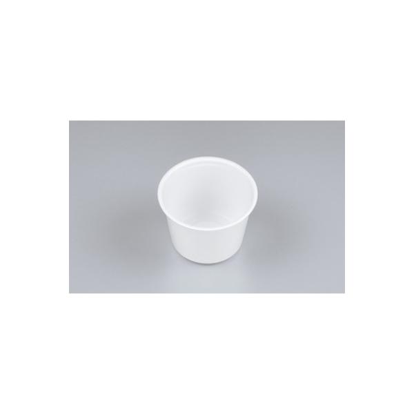UFカップ85-180 ホワイト 本体◇定番のおみそ汁の容器です。◇お弁当屋さんで人気です。※UFカップ85PP嵌合蓋 (針穴） の本体です。●本体：レンジ不可●素材：UF●耐熱温度：85℃　　　　　●サイズ：φ85×59mm ●入数：100枚