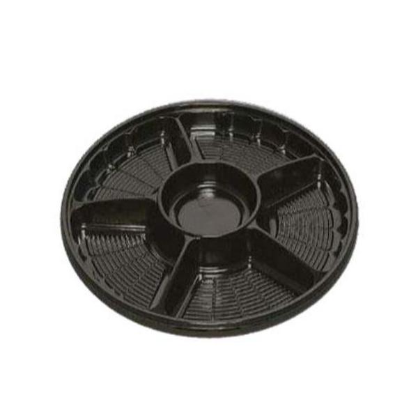 サークルトレー◇定番のオードブル容器です。●レンジ不可●素材：HIPS●耐熱温度：８０℃●耐油性：OK●サイズ：φ３１４×３４mm●入数：２０枚