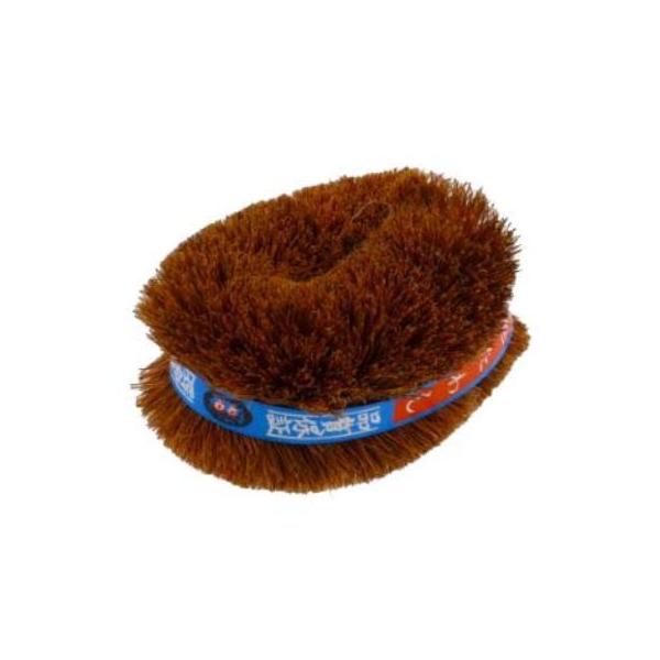 鬼たわし 小◇昔ながらの定番品です。◇キズがつきにくく、やさしく洗えます。●材質：パーム●サイズ：約 90×70×45mm●入数：1個