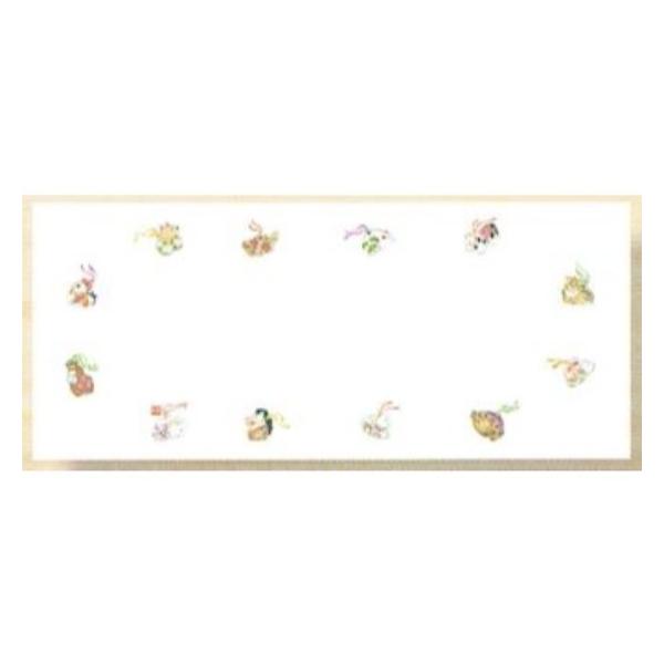 高級和紙おてもとマット◇季節に合った柄が多いです。◇テーブルの演出に！※印刷物の色は実際の色とは多少異なる場合があります。●サイズ：１３０×３８０mm●材質：無蛍光雲龍和紙●重量：８５ｇ/m2●入数：100枚