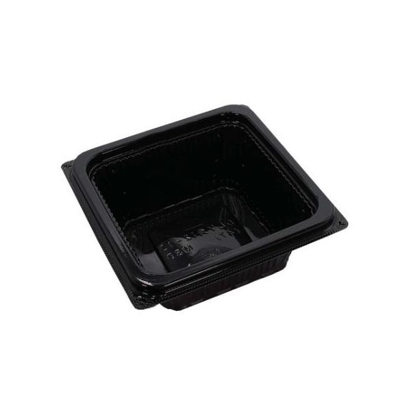 DLV角12-12（47）MSD 黒◇新機能「連結かん合」搭載!！◇蓋をした状態で積み重ねると本体底面が蓋天面にはまる「かん合方式」。◇汁漏れしにくく、お持ち帰りやデリバリーで効果を発揮します。●本体：レンジ対応●素材：MSD●容量：約 2...