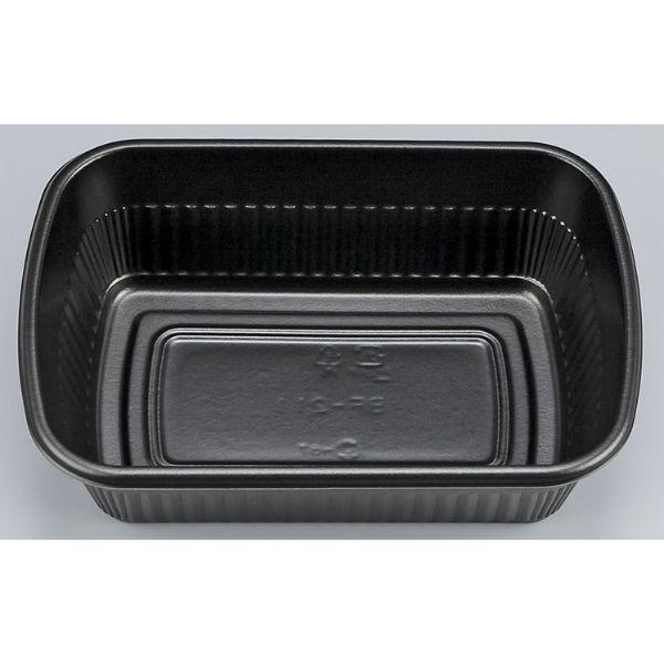 BF-211 黒本体◇定番に二段弁当の黒色です。◇ごはんとおかずをセパレートに！◇テイクアウトやデリバリー時の食材のズレや飛び散りが目立ちにくく！●本体：レンジ対応●素材：BF●耐熱温度：105℃●容量：約 960cc （ごはん：約 670...