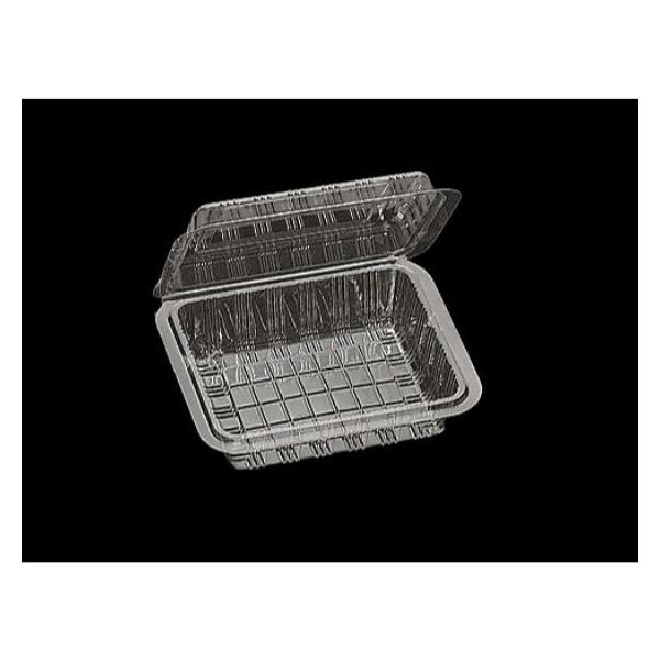 フードパック P-19◇さまざまなシーンに対応できるリーズナブルな汎用一体式容器です。●本体：レンジ不可●素材：OPS●耐熱温度：80℃　　　　　　●サイズ：142×120×30（13）mm●入数：100枚