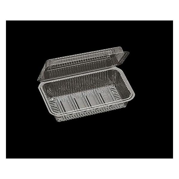 フードパック P-13（S）◇さまざまなシーンに対応できるリーズナブルな汎用一体式容器です。●本体：レンジ不可●素材：OPS●耐熱温度：80℃　　　　　　●サイズ：163×100×30（14）mm●入数：100枚