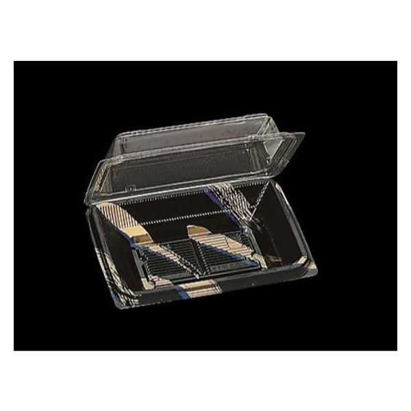 スクエア15 さざなみ金◇多彩なバリエーションの一体式嵌合容器です。◇本体と蓋のバランスが良く、蓋が水平に開きます。◇気密性が高く水気が漏れにくい容器です。●本体：レンジ不可●素材：OPS●耐熱温度：80℃　　　　　　●サイズ：155×11...