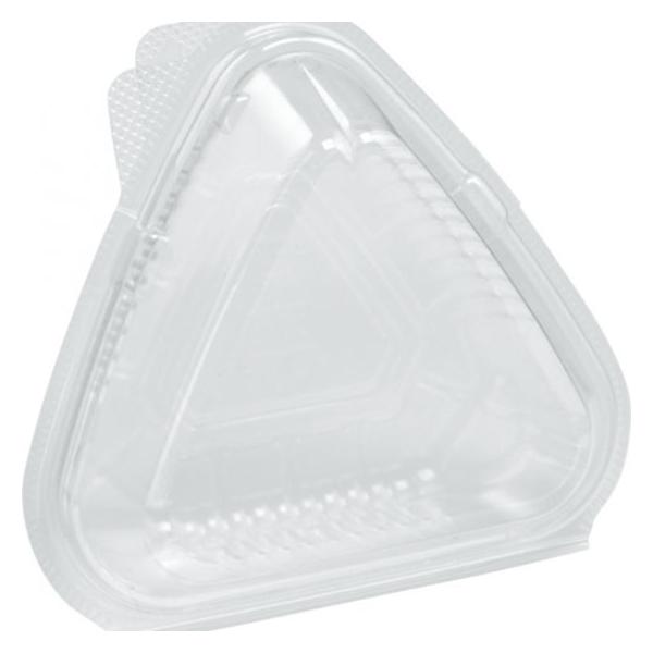 フードパック ＡＰ-OG1S◇折蓋嵌合式のおにぎり専用容器（１個用）です。◇環境に優しいエコAPET素材使用。◇回収された透明容器やPETボトルをリサイクルした原料を使用。◇CO2の排出を抑えた環境負荷の少ない商品です。●本体：レンジ不可●...