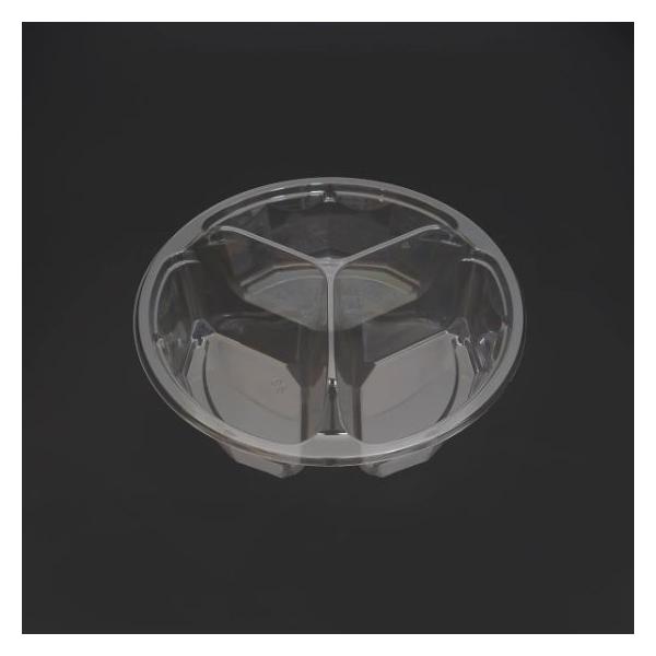 APサラダ-15-3（V）本体 エコ◇丸型の透明サラダ容器です。◇環境に優しいエコAPET素材使用。◇回収された透明容器やPETボトルをリサイクルした原料を使用。◇CO2の排出を抑えた環境負荷の少ない商品です。※※T-APサラダ−15嵌合蓋...
