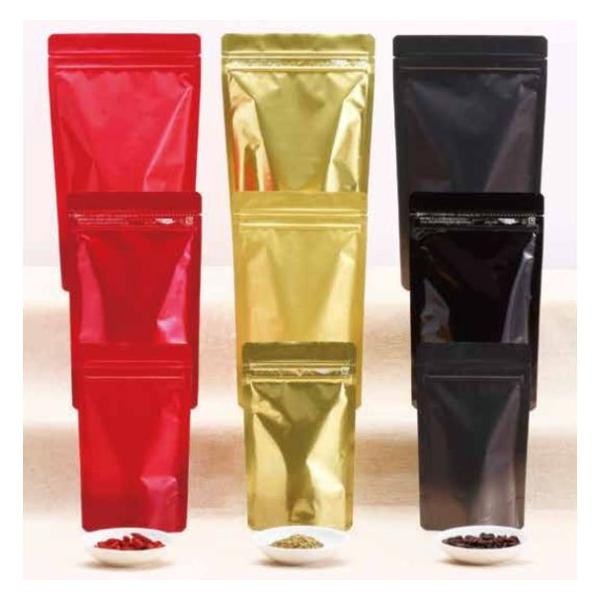 ラミジップ スタンドパック ALカラースタンド 規格袋 AL-1013（R) ◇グラデーションが入っていてスタイリッシュな見た目です。◇ユーザー様が独自のラベルを貼ればお手軽にオリジナルパッケージとなります、ぜひお試しください。※ご採用にあ...