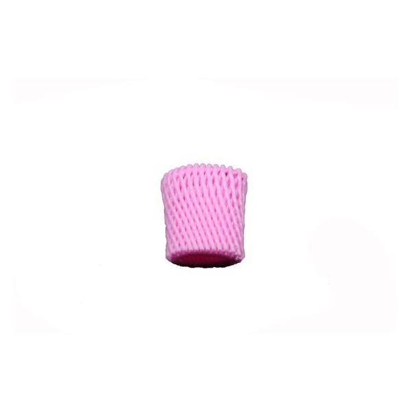 フルーツキャップ 9cm ダブル ピンク◇網状の発泡緩衝材です。◇果物に被せる際、フルーツのお尻が底にあたって果物が痛むのを防ぎます。◇寸胴ではなく適度な絞りが入っています。◇またWタイプは、二重に折り返してあります。◇ワインボトルやシャン...