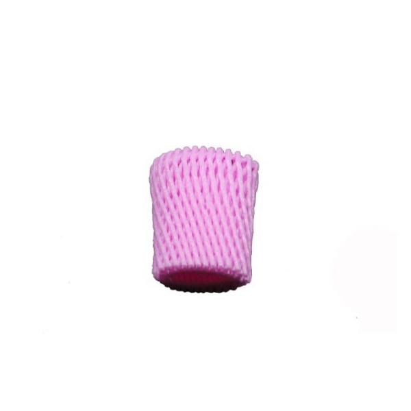フルーツキャップ 11cm ダブル ピンク◇網状の発泡緩衝材です。◇果物に被せる際、フルーツのお尻が底にあたって果物が痛むのを防ぎます。◇寸胴ではなく適度な絞りが入っています。◇またWタイプは、二重に折り返してあります。◇ワインボトルやシャ...