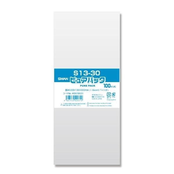 ●素材：OPP●サイズ：巾×長さ（mm）/130×300●形状：平袋●入数：100枚