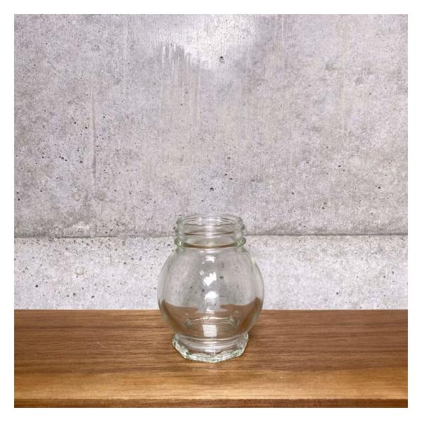 【1個】AJISAI 100 球面GC 瓶（本体）◇小さくてかわいい小瓶です！◇ジャムや佃煮、調味料入や小物入れに！◇対応の蓋は8色あるので用途や中身によって変えれます。【AJISAIシリーズ】●容量：約 106ml●重量：約 140g●口...