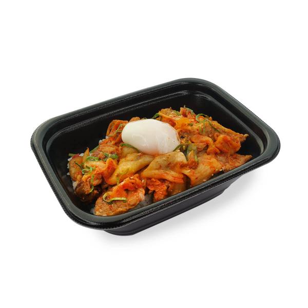 DLV角丼19-14（61）MFP黒W◇作りたての美味しさと見た目をキープ！◇輸送時の容器のずれ、中身崩れの抑制に優れた、これまでにない安定感抜群の容器です。※DLV角丼19-14中皿-1 穴無PPNT の本体です。※T-DLV角丼19-1...