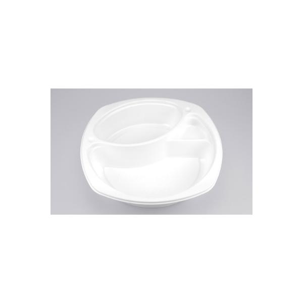BFカレー内11 ホワイト 本体◇本体と蓋がしっかり閉まるので汁漏れしにくいカレー容器です。◇テイクアウトやデリバリーとして人気です。※BFカレー内11 嵌合蓋 （Ｕ字穴） の本体です。●本体：レンジ対応●素材：BF●耐熱温度：105℃　　...
