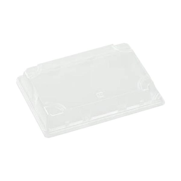 T-もり-110R(G)嵌合蓋 APエコ ◇もり-110 本体 の蓋です。◇（G）は強度の高い蓋です。●蓋：レンジ不可●素材：エコAPET●耐熱温度60℃　　　　　　●サイズ：188×132×32（23）mm　外寸：（内）は蓋の高さ●入数：50枚