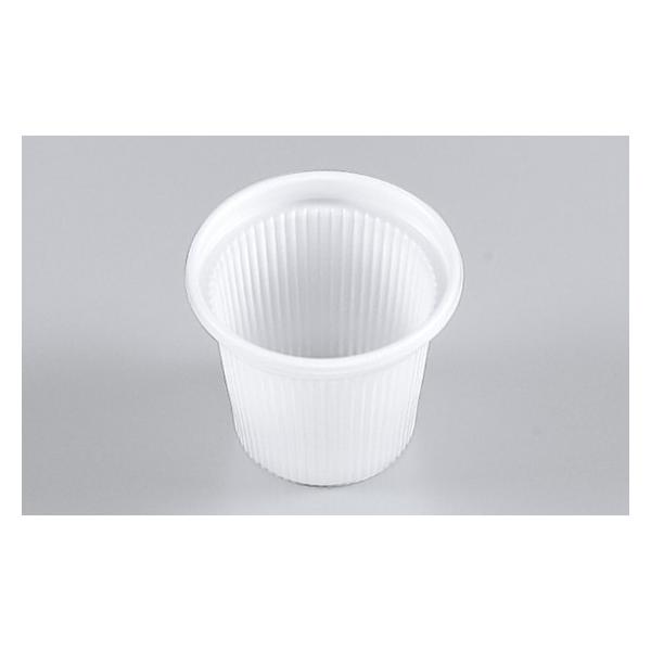 3/4オンスカップ 本体◇ドレッシングの容器です。◇小さいのでサラダ容器の中に入ります。●本体：レンジ不可●素材：HIPS●耐熱温度：85℃　　●容量：22ｃｃ　　　　　　　●サイズ：φ43×35mm●入数：50枚