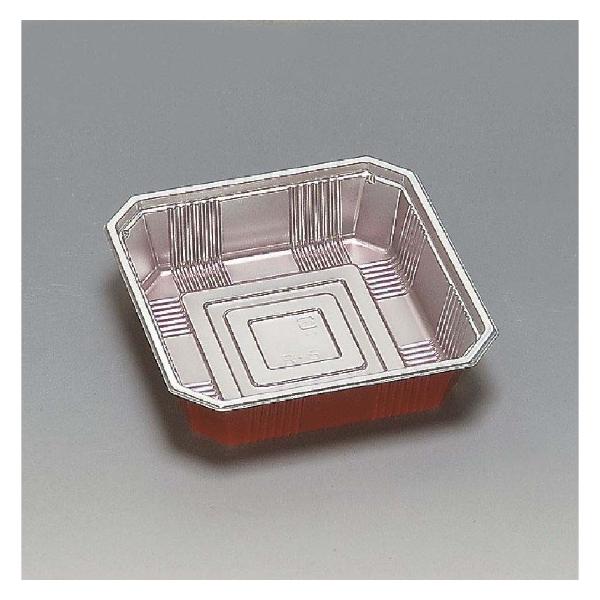 ディッシュ R-5◇コチラの商品は本体と蓋セットです。●本体：レンジ不可●素材：HIPS●耐熱温度80℃　　　　　　●サイズ：180×180×50mm ●入数：50枚セット