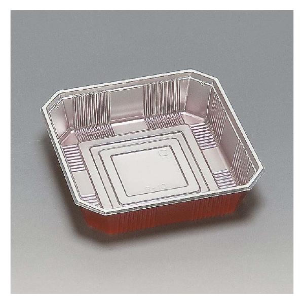 ディッシュ R-10◇コチラの商品は本体と蓋セットです。●本体：レンジ不可●素材：HIPS●耐熱温度80℃　　　　　　●サイズ：210×210×50mm ●入数：50枚セット