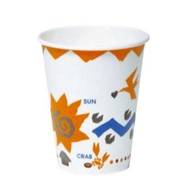 断熱性　発泡紙コップ◇紙コップの表面に特殊な発泡層を施した、滑りにくく持ちやすい断熱コップです。●サイズ：口径×高さ（φ７２.６×８０.５mm）●容量：２１１ml●入数：８０個