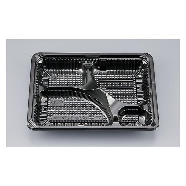 CZ-221-1 ＢＳ黒 本体◇定番のお弁当容器に！◇コストパフォーマンスに優れた弁当容器です。●本体：レンジ対応●素材：BS●耐熱温度：100℃　　　　　●サイズ：230×171×31mm ●入数：600枚（50枚×12）