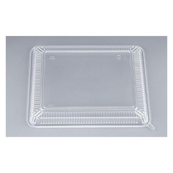 CZ-222 透明蓋 ◇CZ-222 BS黒 本体、CZ-222-1 BS 黒本体、CZ-222-2 BS 黒本体の蓋です。●蓋：レンジ不可●素材：OPS●耐熱温度：85℃　　　　　　●サイズ：223×186×12mm ●入数：600枚（5...