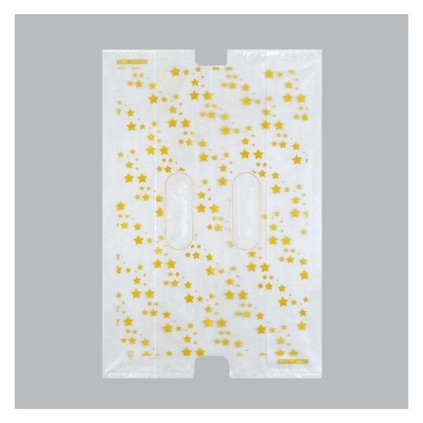 SKバッグ 星◇デコケーキ用としてご使用できます。●サイズ：巾・長さ・折込（mm）/300・450・75●材質：HDPE●形状：SK●色：半透明●入数：100枚
