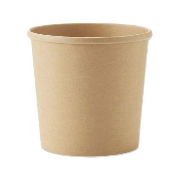 ◇テイクアウト用としてスープやお惣菜など、全般にお使いいただけるカップです。◇ナチュラル感のあるおしゃれなクラフトのペーパーカップなので、アウトドアやレジャー、ホームパーティー等にもお薦めです。●サイズ：上116mm×底93mm×高110m...
