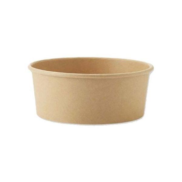 ◇テイクアウト用としてサラダやお惣菜などにお使いいただける浅型のフードカップです。◇ナチュラル感のあるおしゃれなクラフトのペーパーボウルなので、アウトドアやホームパーティー等にもおすすめです。 ●サイズ：上150mm×底128mm×高60m...