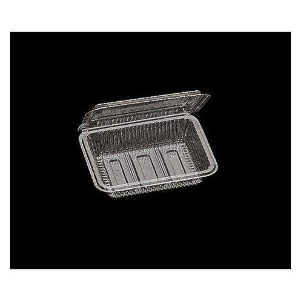 フードパック P-31◇さまざまなシーンに対応できるリーズナブルな汎用一体式容器です。●本体：レンジ不可●素材：OPS●耐熱温度：80℃　　　　　　●サイズ：128×98×25（7）mm●入数：4000枚（100枚×40）