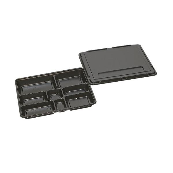 KP-175 阿波 共フタ付 ◇四季折々の料理を豪華に演出！！◇盛り付けに最適な仕切です。●本体：レンジ不可●素材：HIPS●耐熱温度８０℃　　　　　　●サイズ：３７０×３００×４０mm ●入数：１６０枚（２０×８）