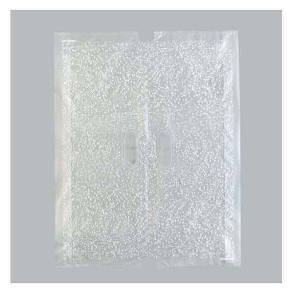 SKバッグ かすみ草 No.80◇フラットの状態で持ち運びができます。◇風呂敷と違い、結ぶ必要が無いため、作業効率がUPします。◇結び目が無いため、包装後の積み重ねが可能です。●サイズ：巾・長さ・折込（mm）/510・660・40●材質：H...