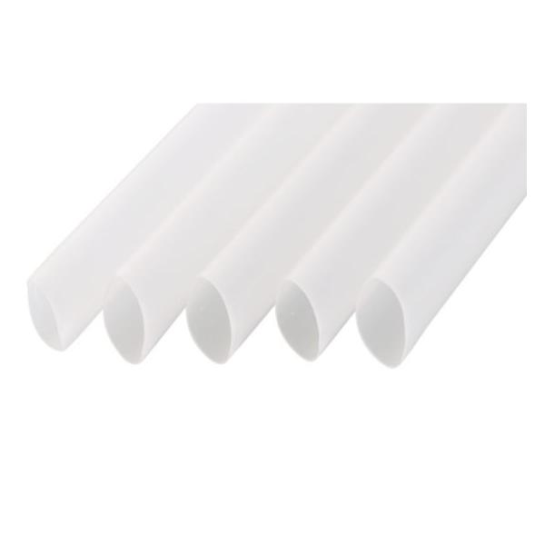 DAIYA STRAW タピオカストロー（片先斜め） クリア◇タピオカ用（片先斜めカット）のストレートストロー（袋なし）です。 ●サイズ：φ12mm×18cm●入数：2600本（130本×20箱）