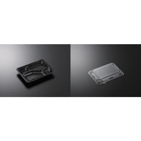 CTガチ弁Ｌ ＩＫ23-17Ｃ2 ＢＫ（本体・蓋）セット◇定番のお弁当に使いやすい、オーソドックスな弁当容器！※コチラの商品はご注文の際、宛先に『(株)・(有)・商店』等の記載をお願いします。※個人宅への配送はできません。（ご了承ください。...