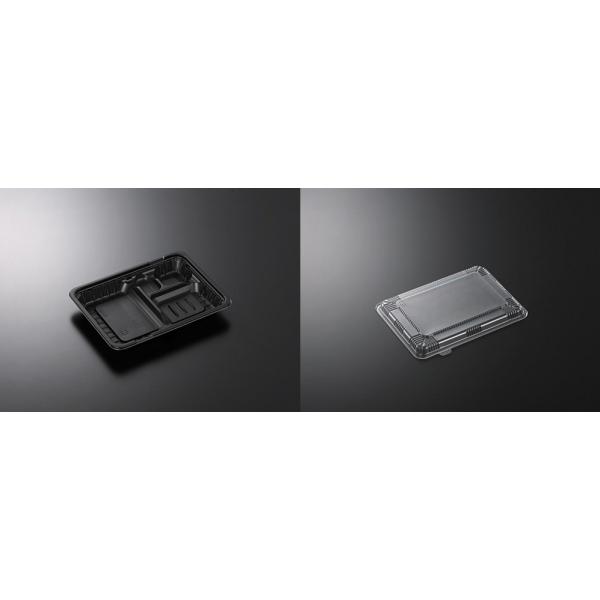 CTガチ弁Ｌ ＩＫ23-17Ｅ2 ＢＫ（本体・蓋）セット◇定番のお弁当に使いやすい、オーソドックスな弁当容器！※コチラの商品はご注文の際、宛先に『(株)・(有)・商店』等の記載をお願いします。※個人宅への配送はできません。（ご了承ください。...